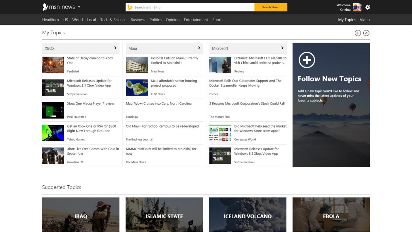 A first look at the new MSN - The Official Microsoft Blog